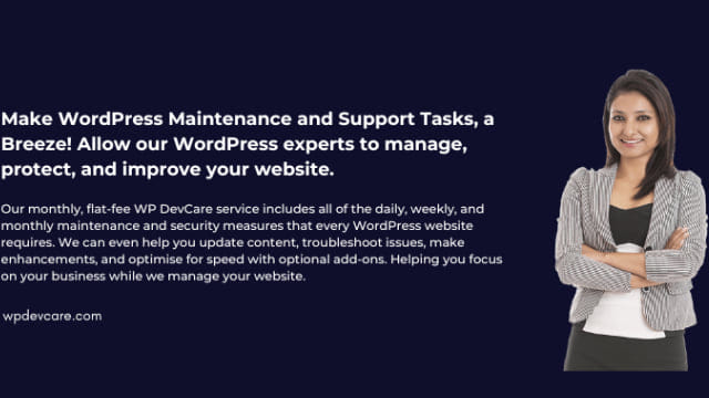 WordPress Maintenance Plans Support and Development - WP DevCare